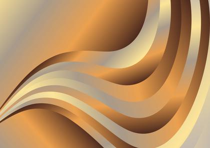 Gold Wavy Abstract Background