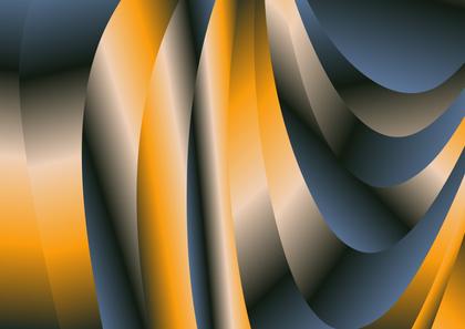 Free Download Abstract Orange and Blue Curved Lines