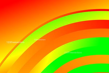 Red Green and Orange Gradient Quarter Concentric Circles Background Vector Eps