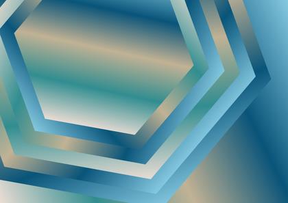 Free Download Blue Hexagon Gradient Background