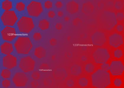 Red and Blue Hexagon Pattern Background