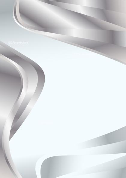 Abstract Silver Wave Background