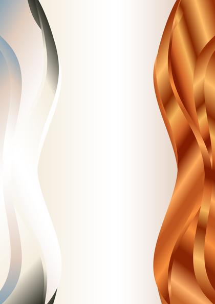 Free Download Elegant Orange Wave Border