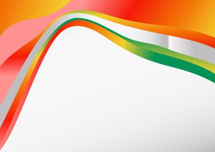 Free Download Red Green and Orange Wavy Background with Space for Your ...