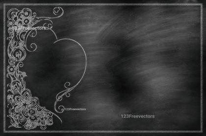 Decorative Chalkboard Frame Background