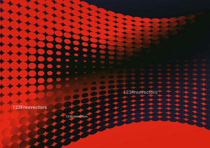 Red and Black Dot Abstract Background