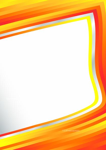 Red and Yellow Frame Background Illustration