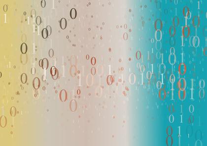 Free Download Binary Numbers One and Zero on Blue and Brown Gradient ...