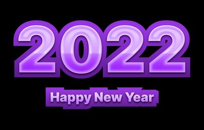 Free Download Purple and Black New Year Background 2022