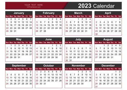 Free Download 2023 Calendar PDF download