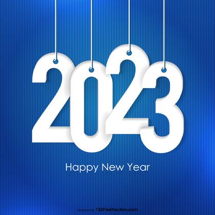 Free Download Blue New Year Background 2023 Image