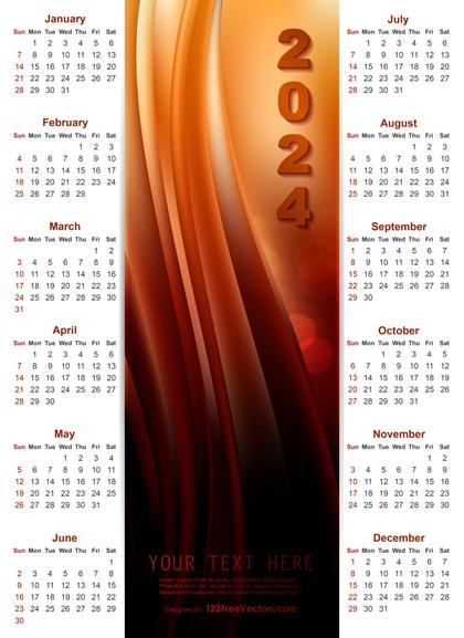 2024 Wall Calendar Templates: 48 Free Printables and Editable Ai ...