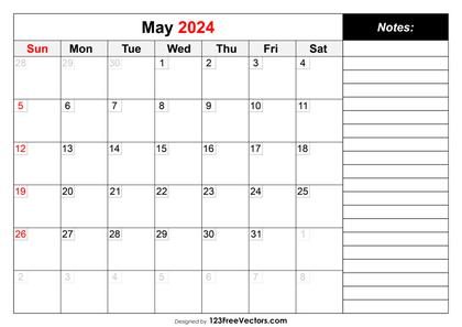 Free Download May 2024 Calendar