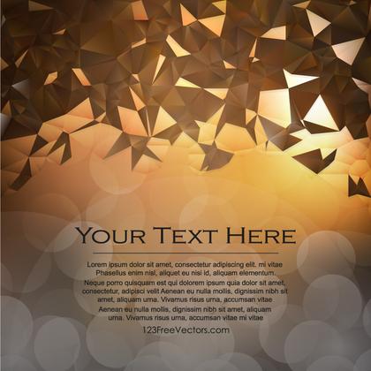Dark Brown Polygon Triangle Background