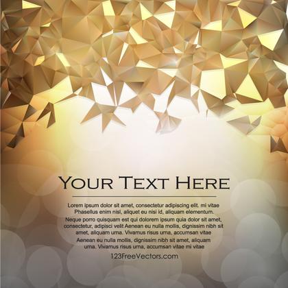 Brown Polygonal Triangular Background Design