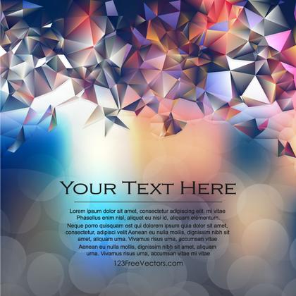 Dark Color Polygonal Triangular Background