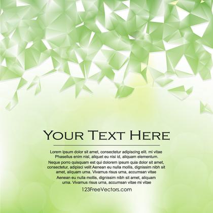 Light Green Polygon Triangle Background
