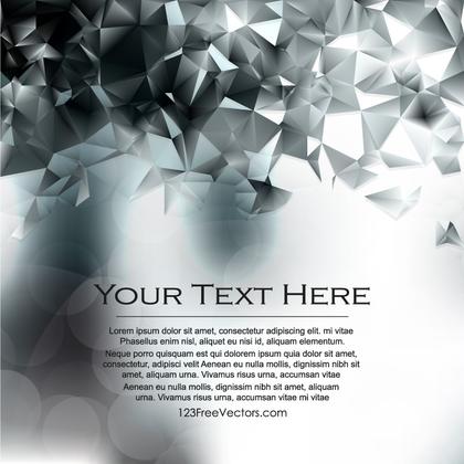 Gray Polygonal Triangular Background Design