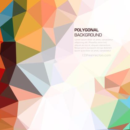 Colorful Abstract Polygonal Triangular Background Vector Free