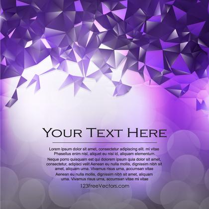 Abstract Purple Polygonal Triangular Background Template