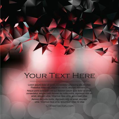 Abstract Red Black Triangle Polygonal Background Design