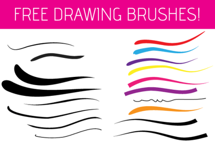 Free Fashion Design Brushes: Zippers & Stitching