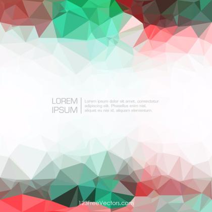 Multicolor Abstract Geometric Polygon Background Free