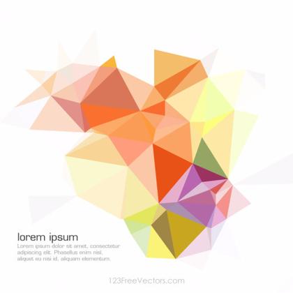 Geometric Polygon Multicolor Background Vector