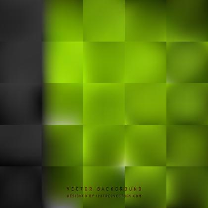 Abstract Black Green Square Background Pattern