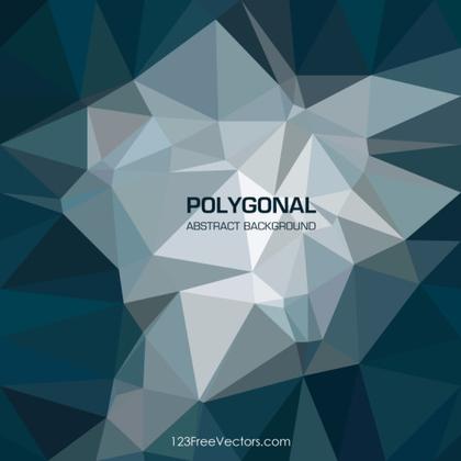 Dark Blue Geometric Polygon Background Graphics