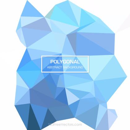 Polygonal Sky Blue Background Design