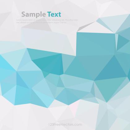 Sky Blue Polygonal Pattern Background Design