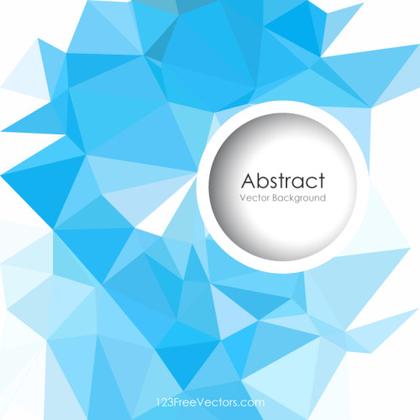 Sky Blue Abstract Geometric Polygon Background Vector