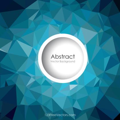 Polygonal Triangular Dark Turquoise Background