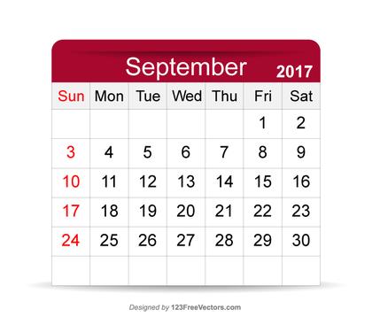 September 2017 Printable Calendar