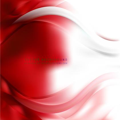 Red White Wave Design Background