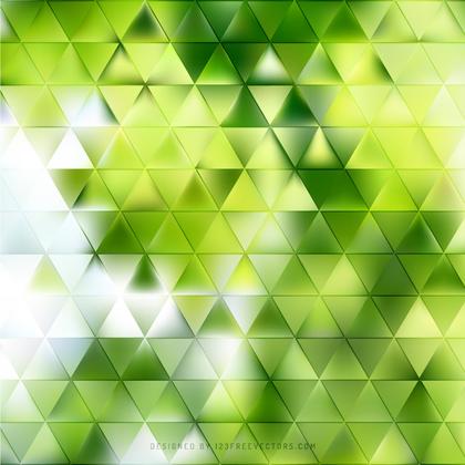 Abstract Yellow Green Triangle Vector Background