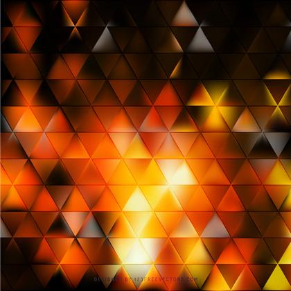Black Orange Fire Triangle Shape Background