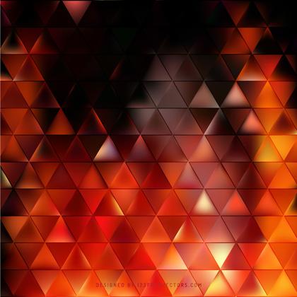 Black Orange Fire Triangle Shape Background