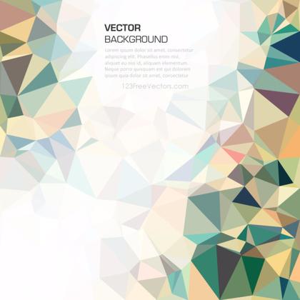 Green Abstract Polygonal Triangular Background Vector
