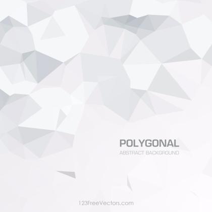 White Geometric Polygon Background Image