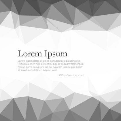 Dark Gray Abstract Polygonal Triangular Background Template