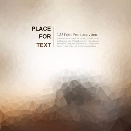 Brown Abstract Polygonal Triangular Background Template