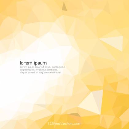 Light Orange Polygonal Triangular Background Free