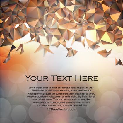 Free Brown Polygonal Triangle Background Illustrator