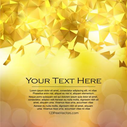 Free Gold Polygonal Triangular Background Vector Art