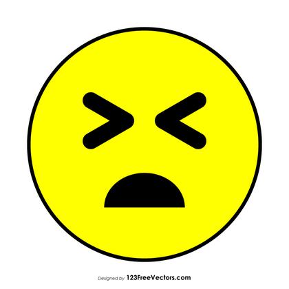 Persevering Face Emoji