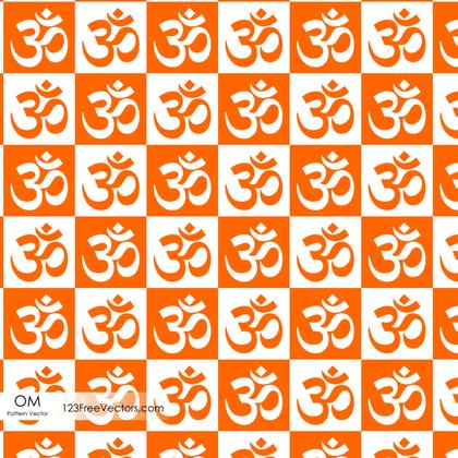 Aum Symbol Seamless Pattern Design