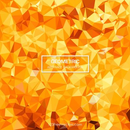 Cool Orange Polygonal Pattern Background Design