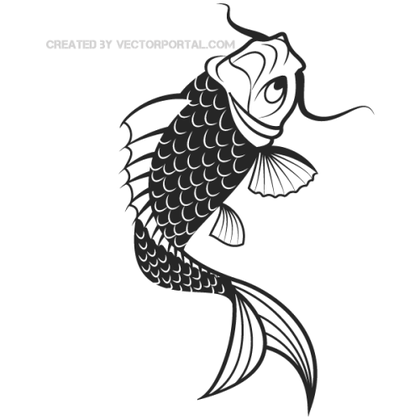 Free Vector Fish – Carp